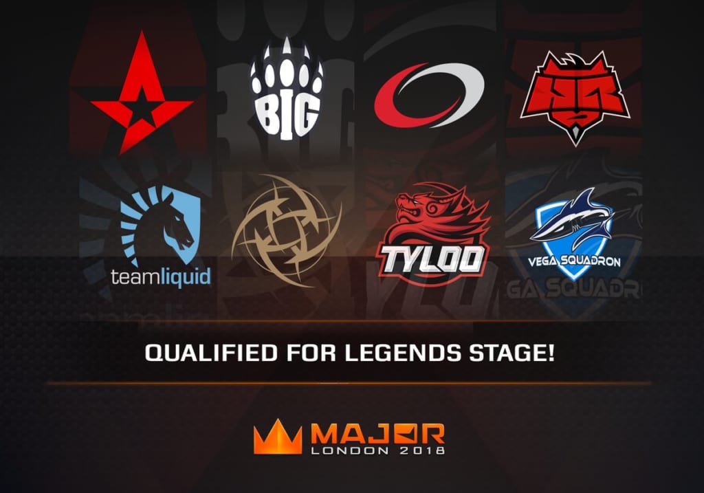 『FACEIT Major: London 2018』「The New Legends Stage」に出場する全16チームが決定、9月12日 ...
