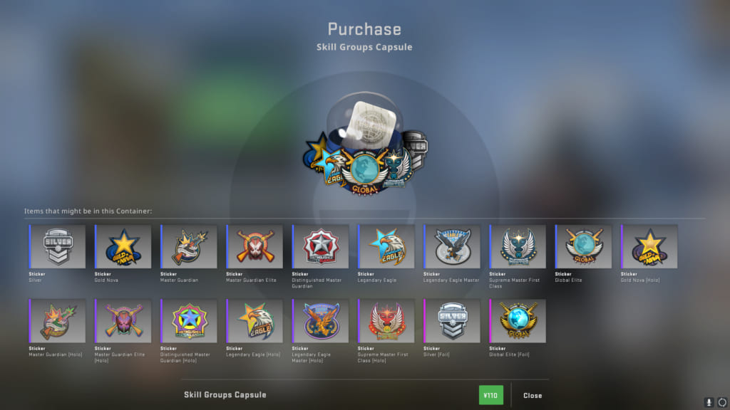 『Counter-Strike: Global Offensive』アップデート(2018-11-14)、「Skill Groups ...